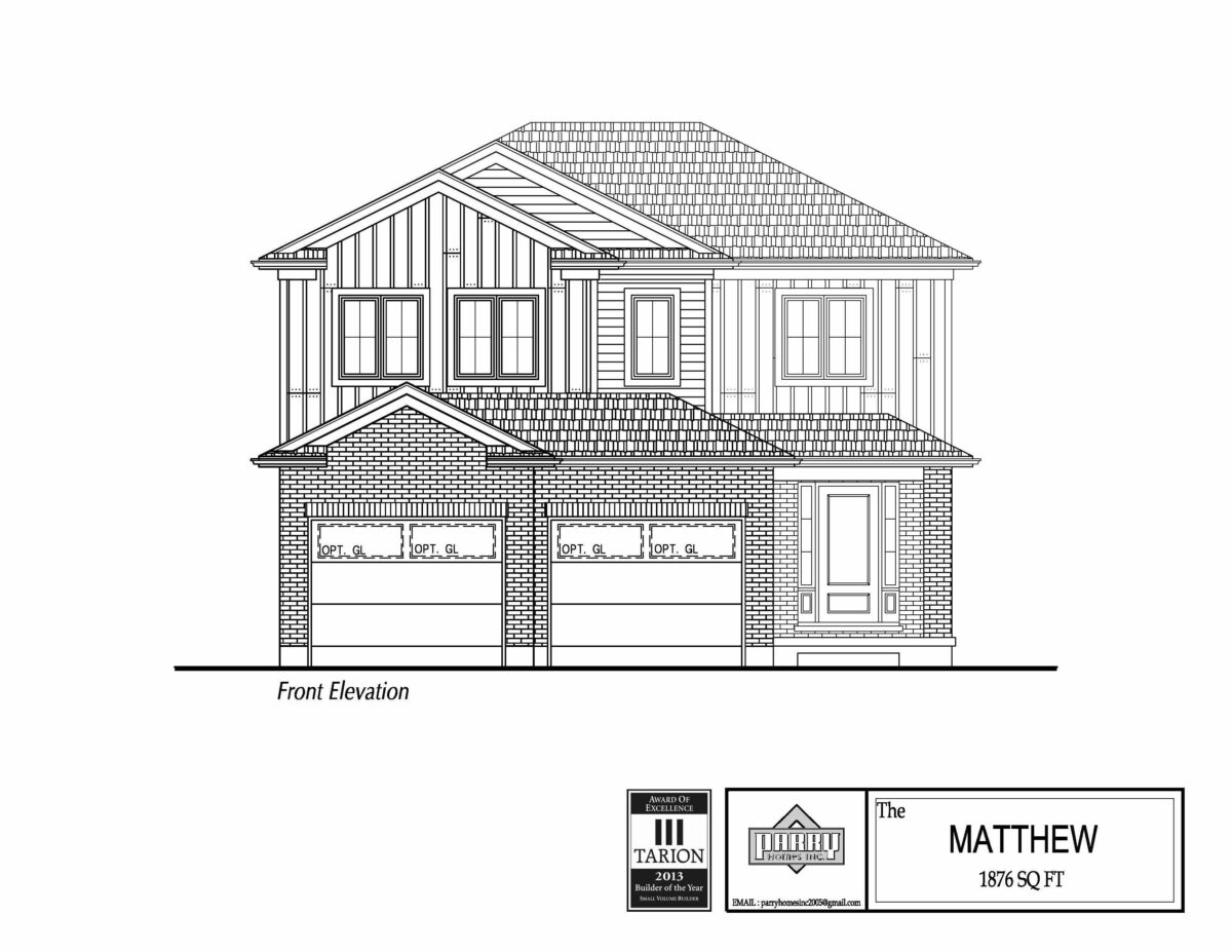 The Matthew House Plan | Parry Homes, Inc.
